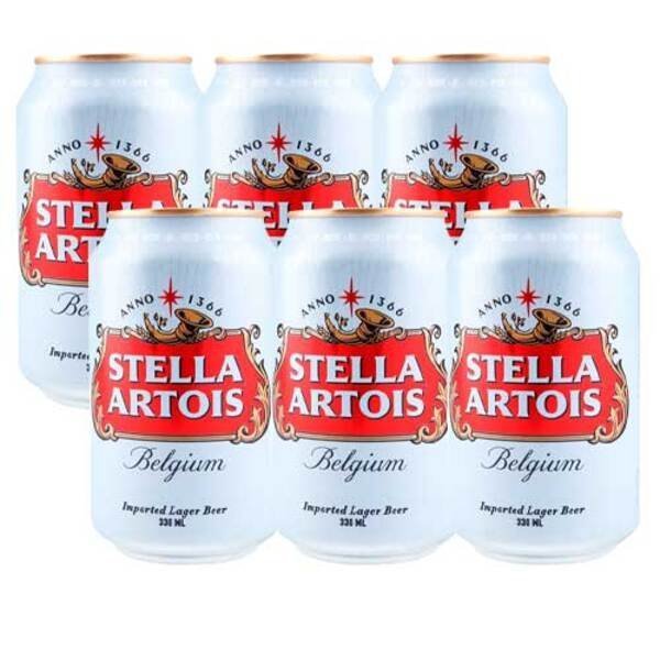 Cerveza Stella Artois 330 Ml Six Pack Lata | El Hato Ejecutivo